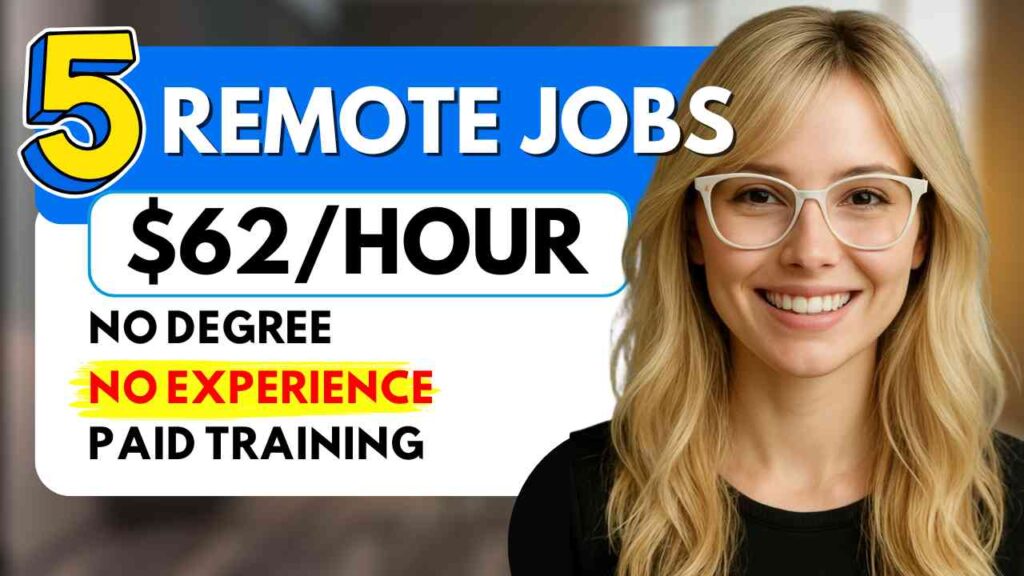 5 No Experience Remote Work From Home Jobs with No Degree